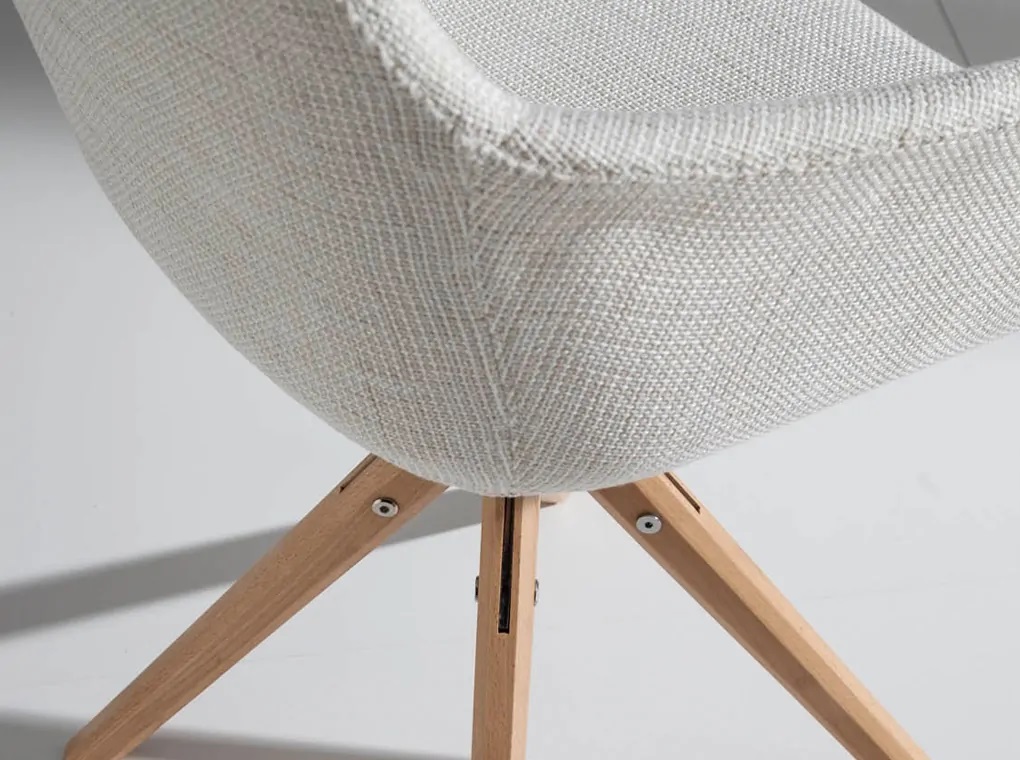 silla butaca giratoria madera polipiel original moderno de diseño ...